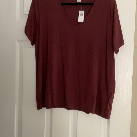 Old Navy | Tops | Casual Wine Color Shirt | Poshmark
